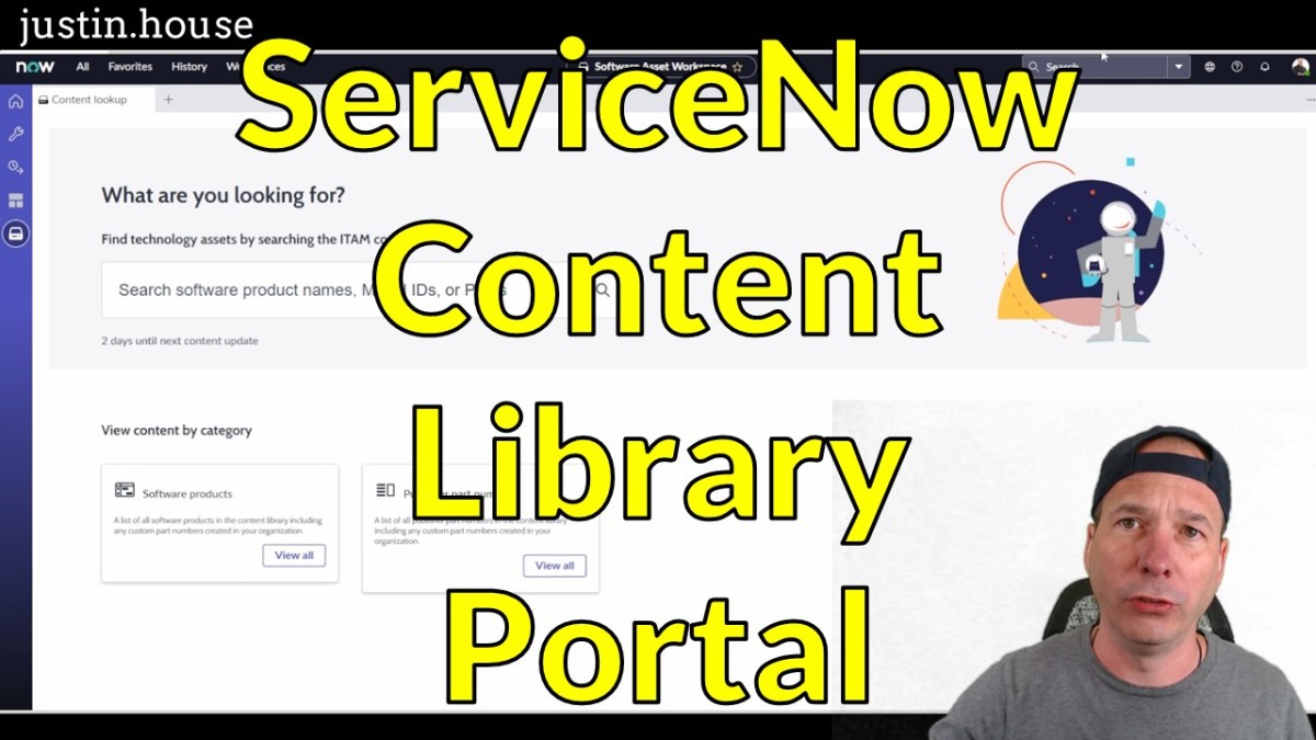 ServiceNow Content Library Portal – Justin's House